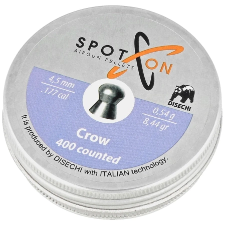 Spoton Crow .177/4.5mm AirGun Pellets, 400 psc 0.54g/8.44gr | AIRGUNS ...